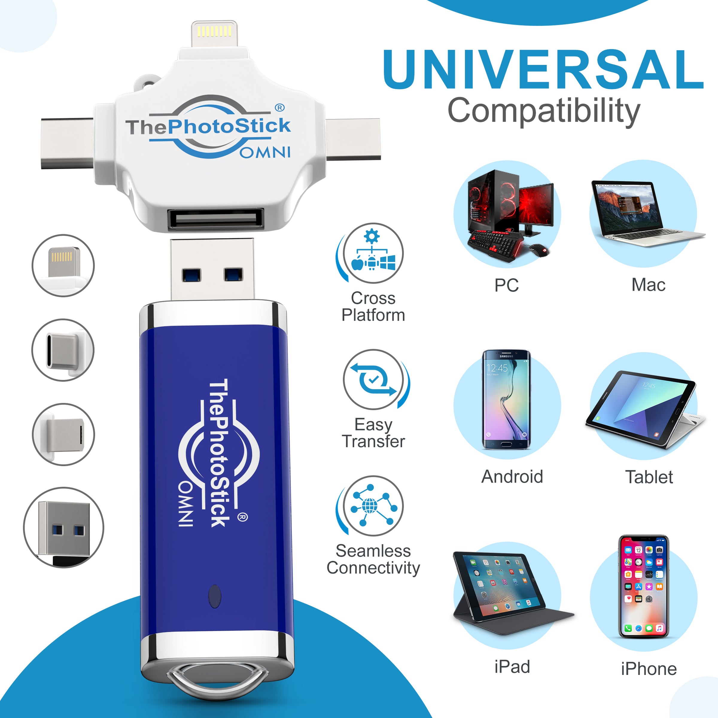 ThePhotoStick Omni – Photo & Video Backup USB Drive