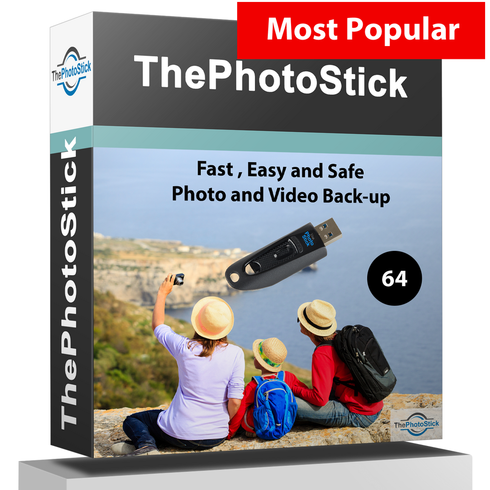 ThePhotoStick® 64 GB for PC and Mac